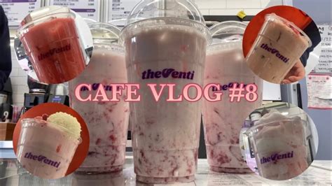 Eng Cafe Vlog8 갈 땐 가더라도 더벤티 딸기는 먹어도 되잖아🍓 딸기 맛집 더벤티 카페 브이로그 더벤티 브이로그 더벤티 알바 브이로그
