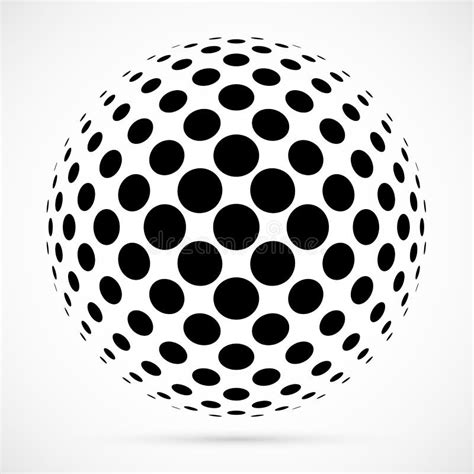 Halftone Effect On White Background Halftone Dots Pattern Radial