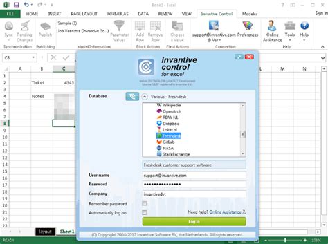 freshdesk invantive control for excel integration freshworks marketplace