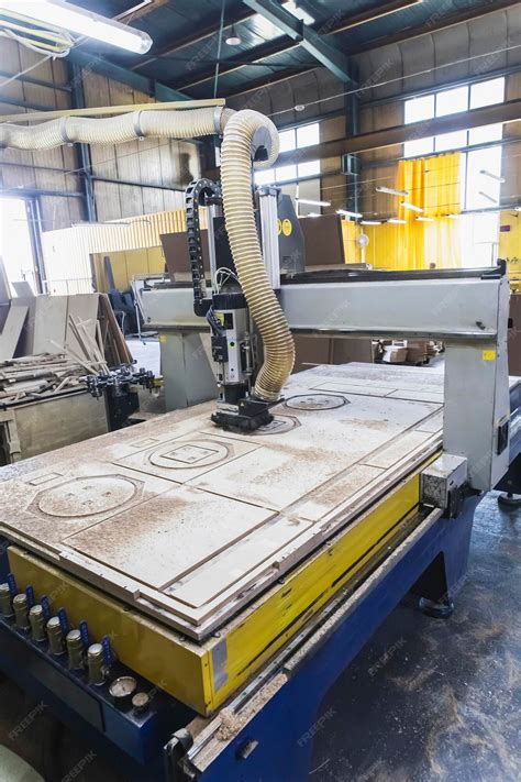 Premium Photo Large Cnc Machine Cuts Blanks Of Various Shapes On A