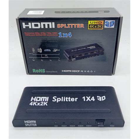 Jual Spliter Hdmi Uhd 4kx2k 3d 4port Shopee Indonesia