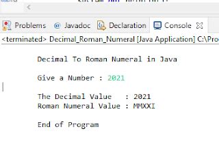 Free Programming Source Codes And Computer Programming Tutorials Decimal To Roman Numeral In Java