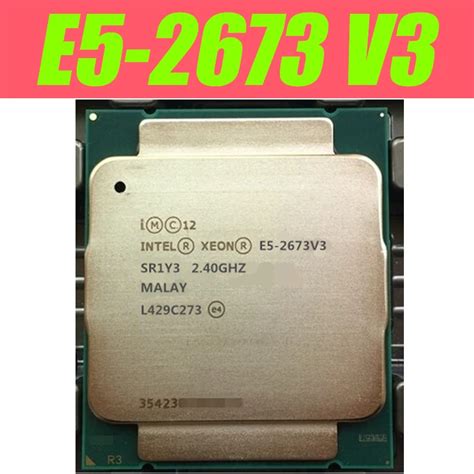 Intel xeon e5 2673v3, processador de 12 núcleos com 2.4ghz e5 2673 v3