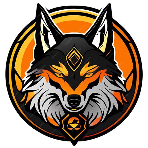 Premium Vector Apennine Wolf Sticker Illustration