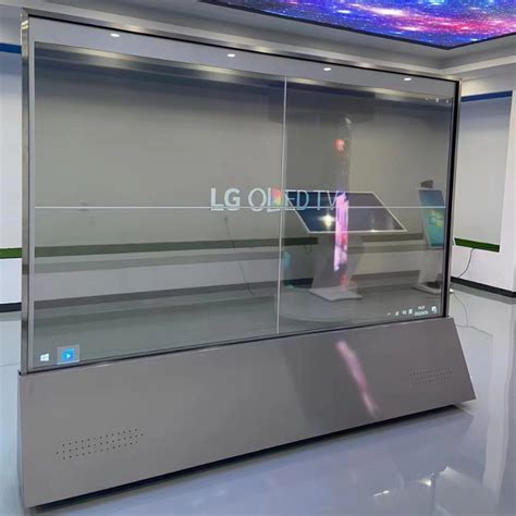 Transparent Oled Signage Inch Fhd Digital Touch Screen Lg