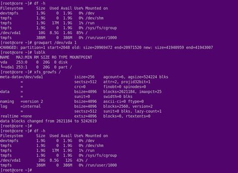 centos vps how can i update the available hard disk space after