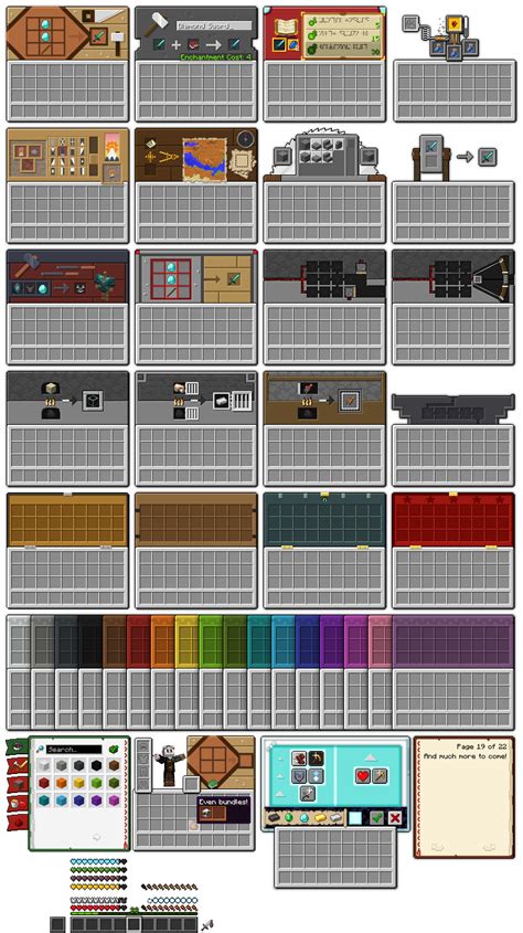 Recolourful Containers Gui Hud Minecraft Texture Pack