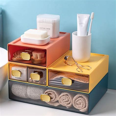 Stackable Storage Cubes With Drawers