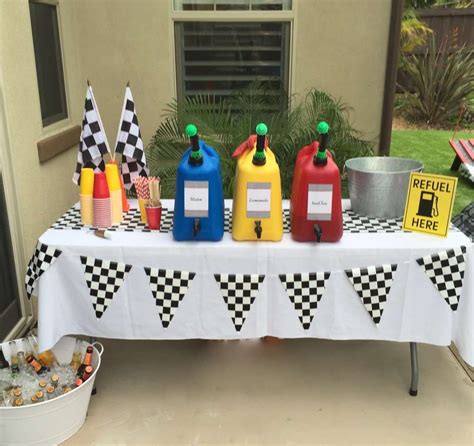 Race Car Birthday Party Ideas | Photo 1 of 37 | Monster trucks birthday ...