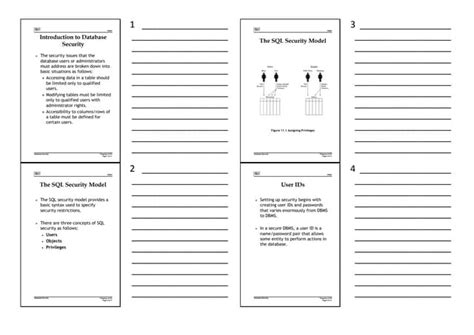 Database Security Handout Ppt