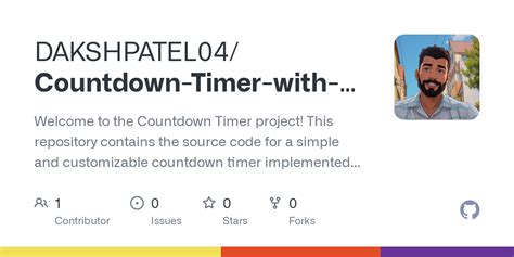 Github Dakshpatel04countdown Timer With Html Css And Javascript Welcome To The Countdown