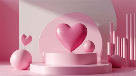 파스텔 핑크 배경과 부드러운 빛에 핑크 연단 3d 휴일 보여 주다 입체 배경 일러스트 및 사진 무료 다운로드 Pngtree