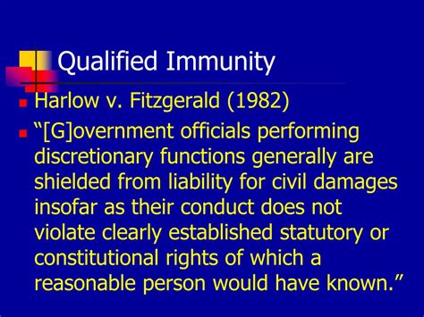 Ppt Qualified Immunity Basic Principles Powerpoint Presentation