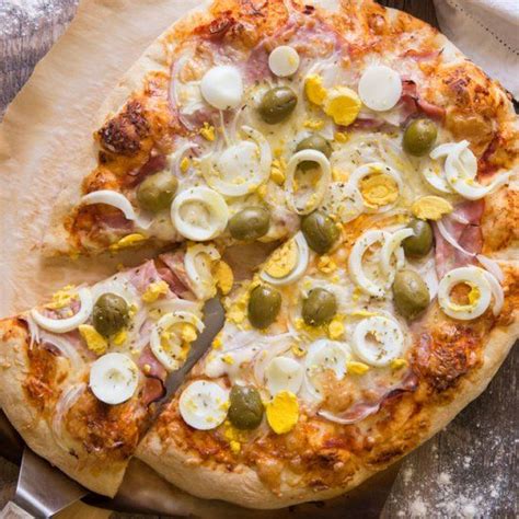 Portuguese Pizza Foodgawker Receitas Camarão Simples Pizza De