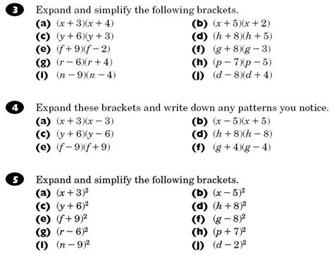 Brackets Maths Teaching Worksheets Library