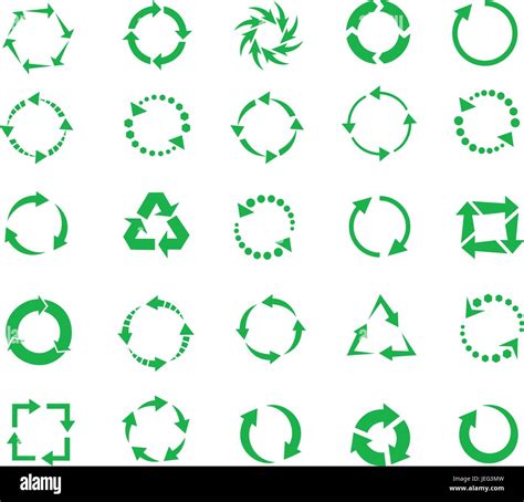 Green Circle Arrows Of Pictogram Refresh Reload Rotation Loop Recycling