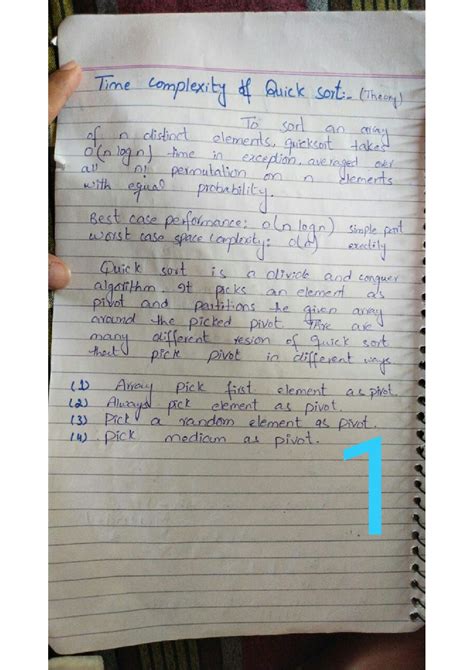 Solution Analysis Of Algorithm Sorting Technique Notes Studypool