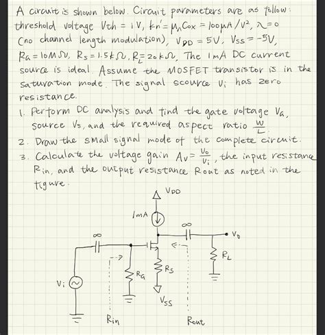 Solved A Circuit Is Shown Below Circuit Parameters Are As Chegg Com