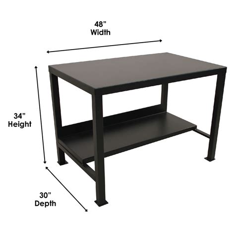 Welded Steel Work Table 3000 Lb Capacity