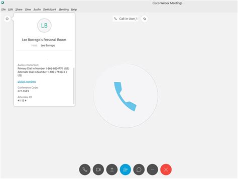 Click On The Meeting Information Icon