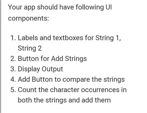 Solved Scenario You Need To Build The Mobile App That Can Chegg