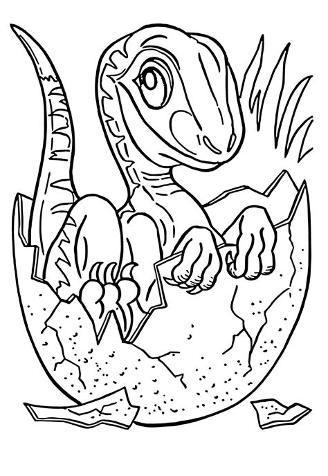 Free Printable Jurassic Park Cute Coloring Page Sheet And Picture For