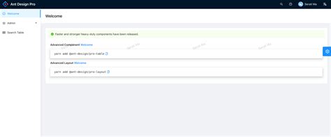 build an qa platform s frontend with ant design pro bad quality