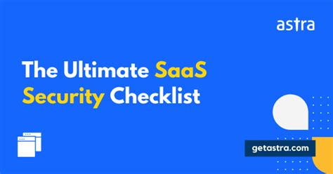 Checklist For SaaS Application Security Developers Agencies