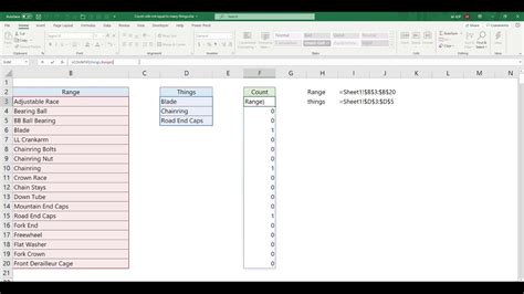Countif Function Count Cells Not Equal To Many Things Youtube