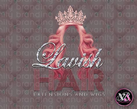 Hair Logo Wigs Logo Design Hair Bundles Logo Hair Extensions Etsy