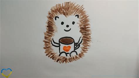 Як намалювати простий малюнок ОСІНЬ ЇЖАЧОК Simple Drawing Step By Step Draw A Hedgehog Youtube