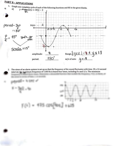 SOLUTION Unit Test Sinusoidal Functions Oct Solutions Studypool