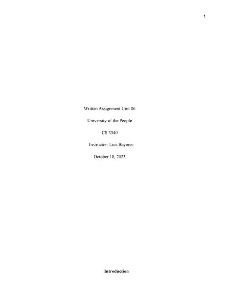assignment 6 unit 6 written assingment unit 6 written assingment unit