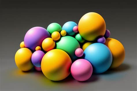 Premium Photo 3d Rendering Abstract Art Work Colorful Props Character Design Wallpaper Background