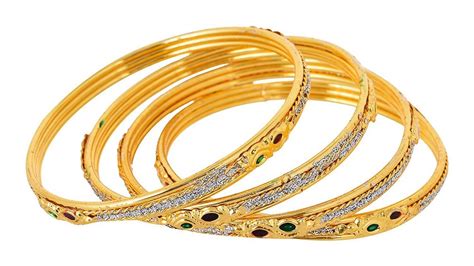 Womans Era Golden Brass Bangles Set Of 4 At Rs 319set पीतल की