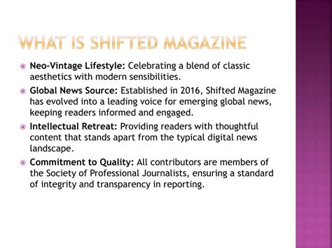 ppt shifted magazine redefining digital journalism in the neo