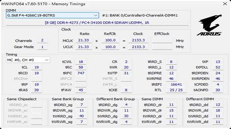 技嘉的記憶體時序讀取軟體 Hwinfo Memory Timings 面世 Unikos Hardware