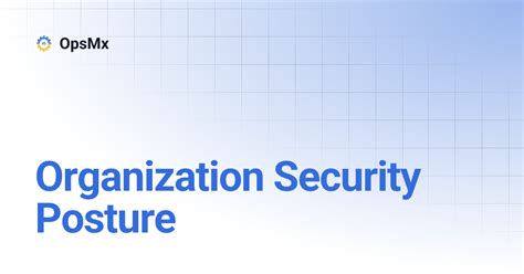 Organization Security Posture Opsmx