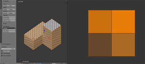 Difference In Unwrapping Via Cube Projection In UPBGE Game Engine Support And Discussion