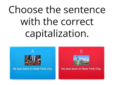 Capitalization Quiz