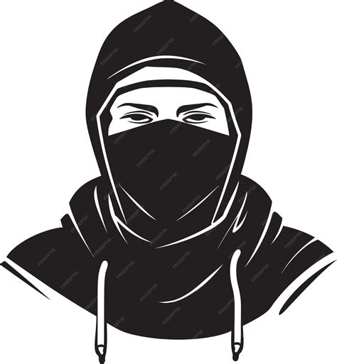 The Shadow Sentinel Masked Man And Vector Emblem Cloaked Crusader The Shadow Sentinel Masked Man And Vector Emblem Cloaked Crusader