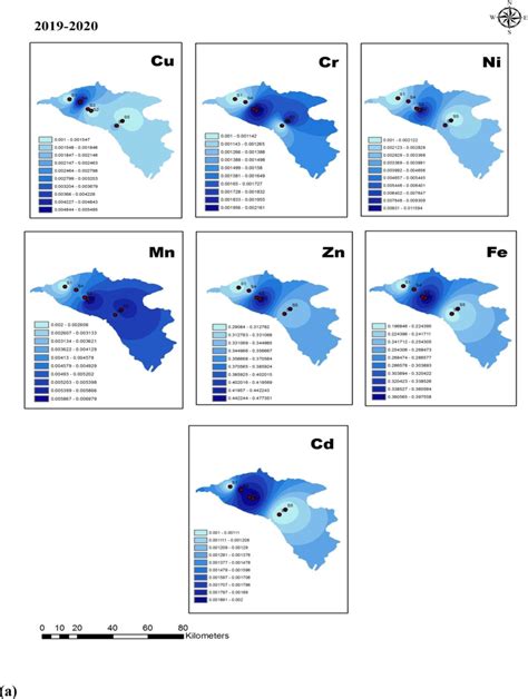 A The Idw Interpolation Of Heavy Metals In Groundwater Of District