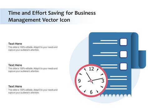Time And Effort Saving For Business Management Vector Icon Ppt Powerpoint Presentation Gallery