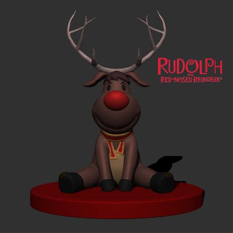Obj File Rudolph The Red Nosed Reindeer・3d Printer Model To Download・cults