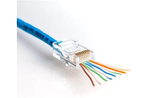 Проходной коннектор Ripo Rj 45 8p8c Cat 5e универсальные ножи 003 400034 выгодная цена