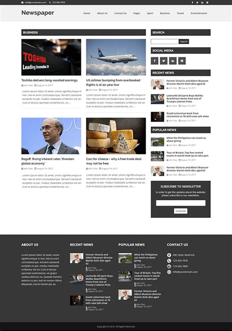 Responsive Newspaper PHP Script InkThemes