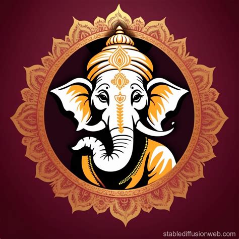 Ganesh Text Based Logo Stable Diffusion Online