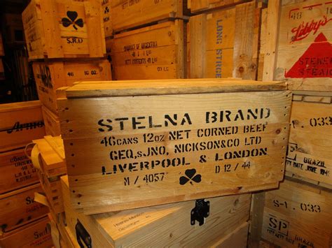 Ration Crates U S Army Condensed Milk Van Den Bergh Militaria