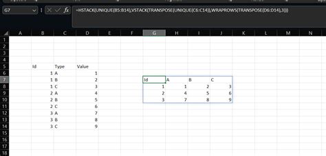 Transpose A Table With A Single Formula R Excel