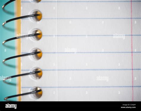 Studio Shot Of Spiral Notebook Stock Photo Alamy